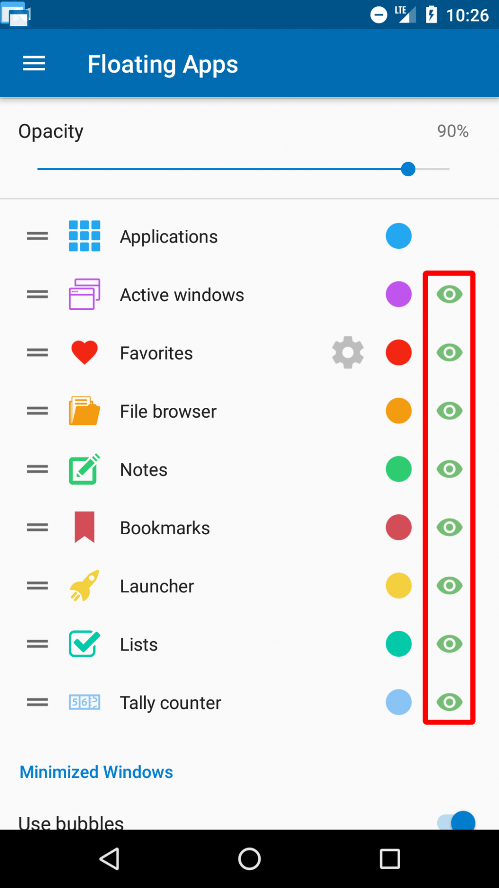 How to configure new Applications? – Floating Apps