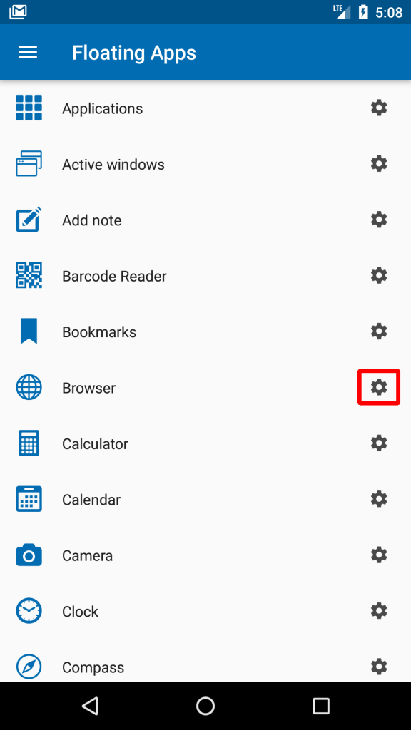 How to configure different bubbles for floating apps? – Floating Apps
