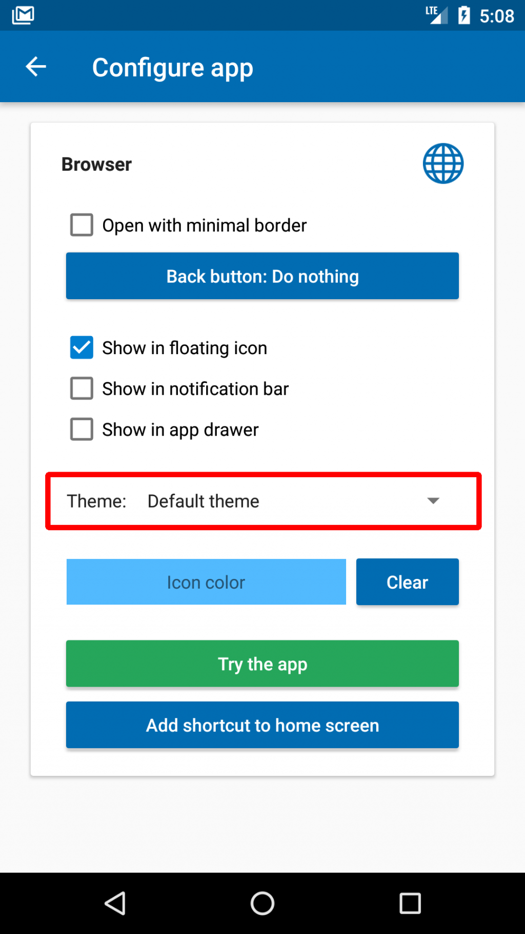 How to configure different bubbles for floating apps? – Floating Apps
