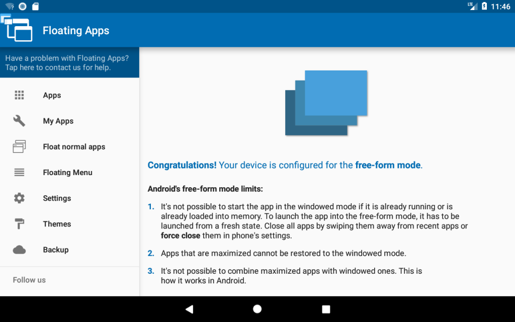 How to float installed apps with freeform mode? – Floating Apps