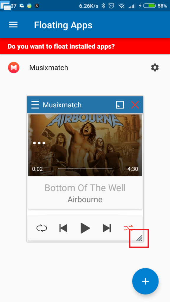 How to use a custom music player with Floating Apps – Floating Apps