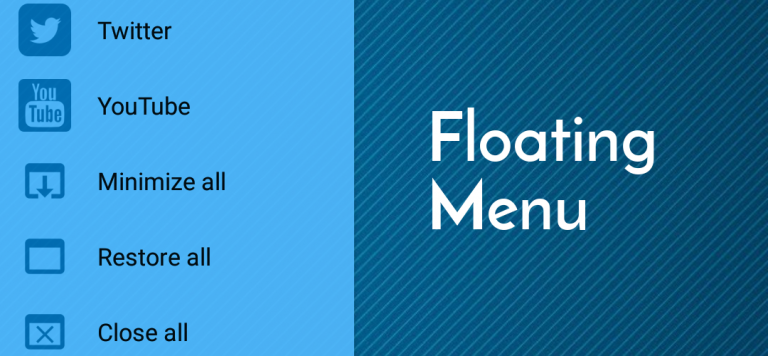 Getting started using Floating Menu – Floating Apps