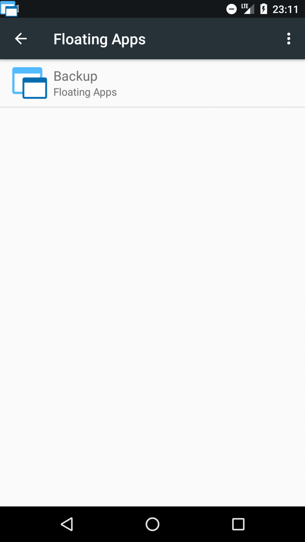 Version 4.8: New backup system with cloud support – Floating Apps