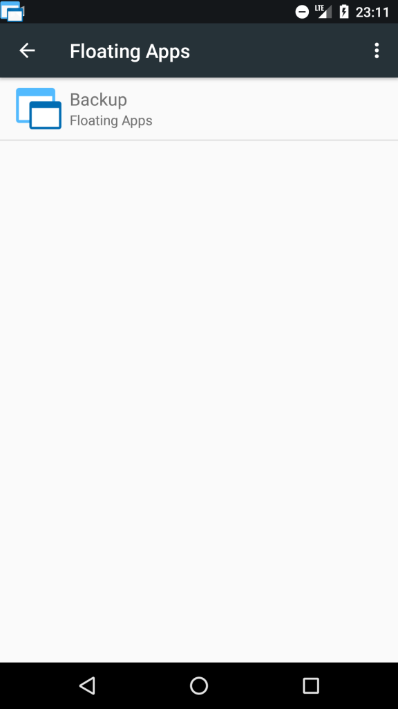 Version 4.8: New backup system with cloud support – Floating Apps