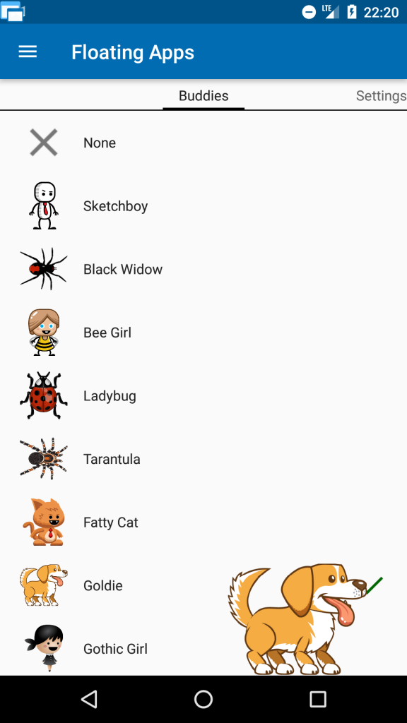 Version 4.8: Floating Buddy is here! – Floating Apps