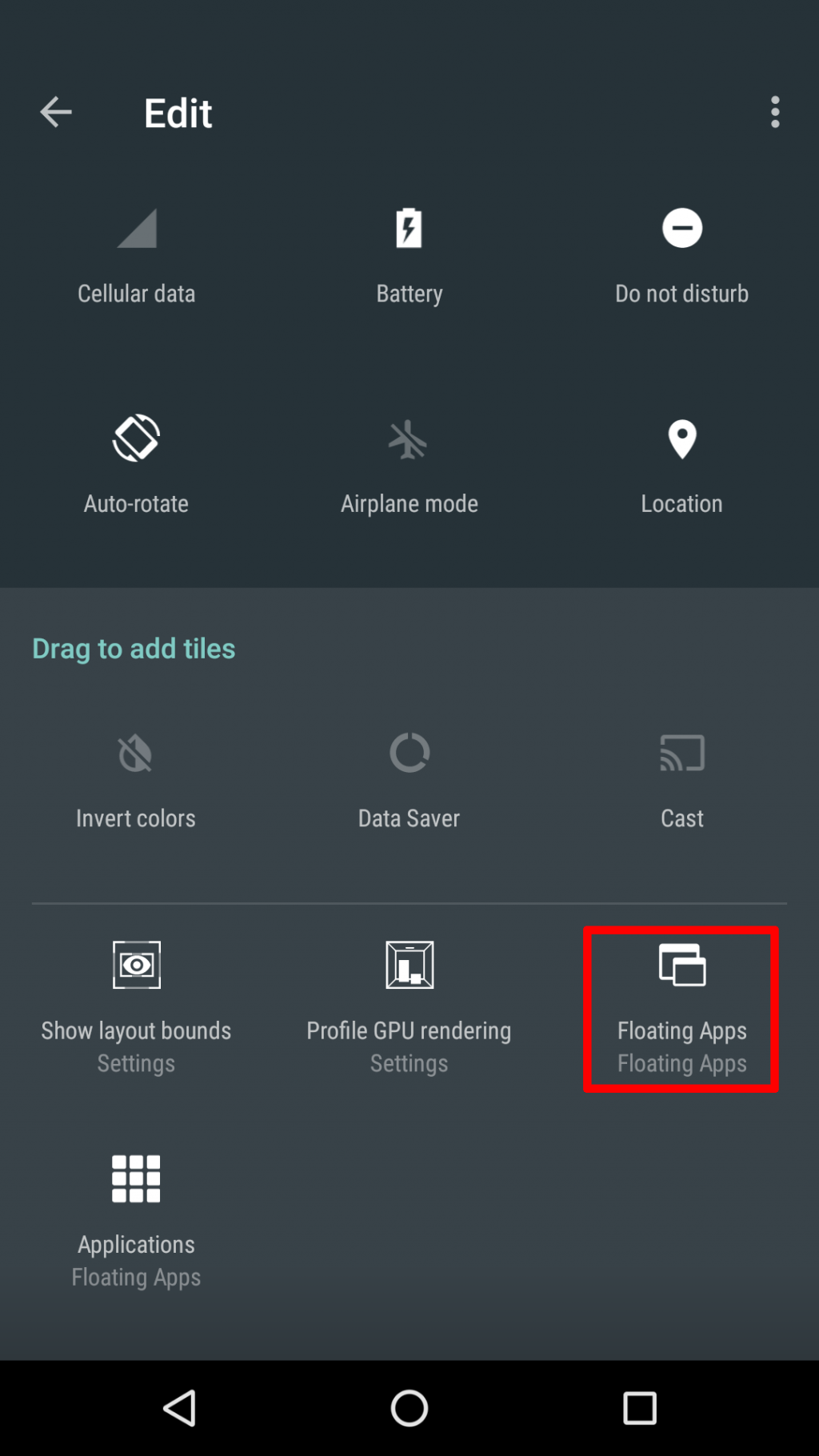 How to enable/disable Floating Apps quickly with Quick Setting Tiles ...
