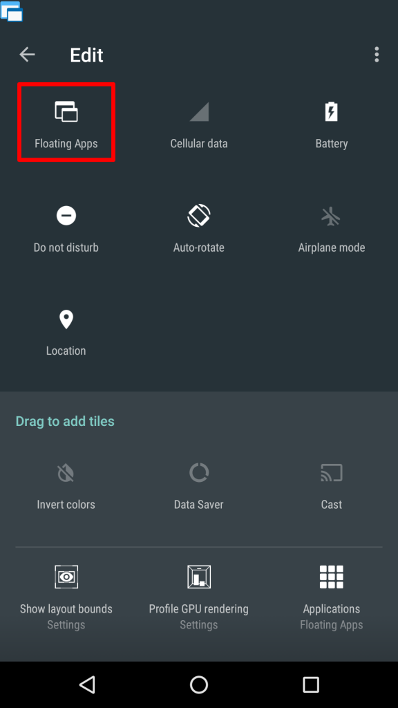 How to enable/disable Floating Apps quickly with Quick Setting Tiles ...