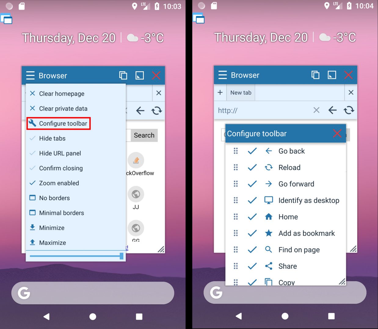 Version 4.9: Browser & Bookmarks improved – Floating Apps Version 4.9: Browser & Bookmarks improved – Floating Apps