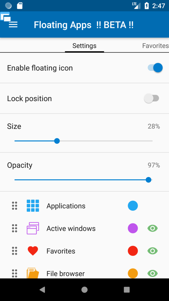 Version 4.9: New welcome screen and overal improvements – Floating Apps