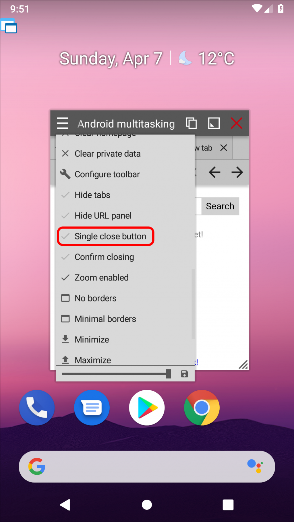 Version 4.10 – Improved browser – Floating Apps