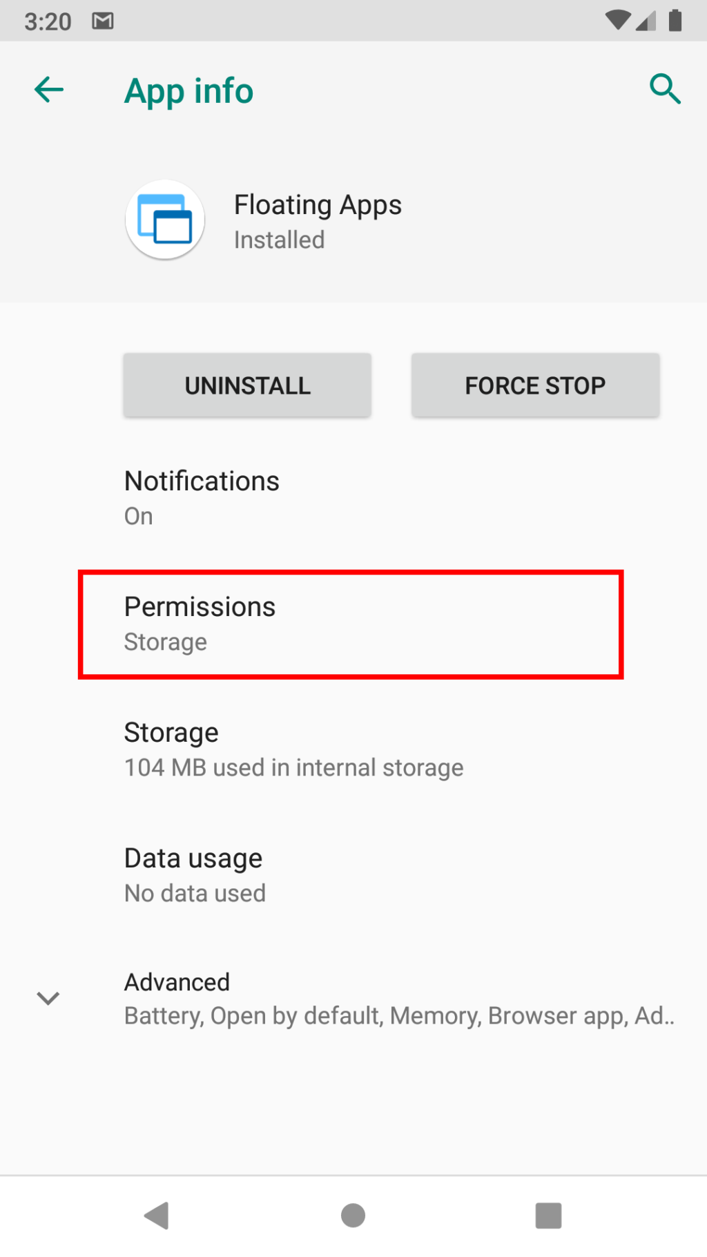 Can’t grant permissions to FA because of “Draw over other apps ...